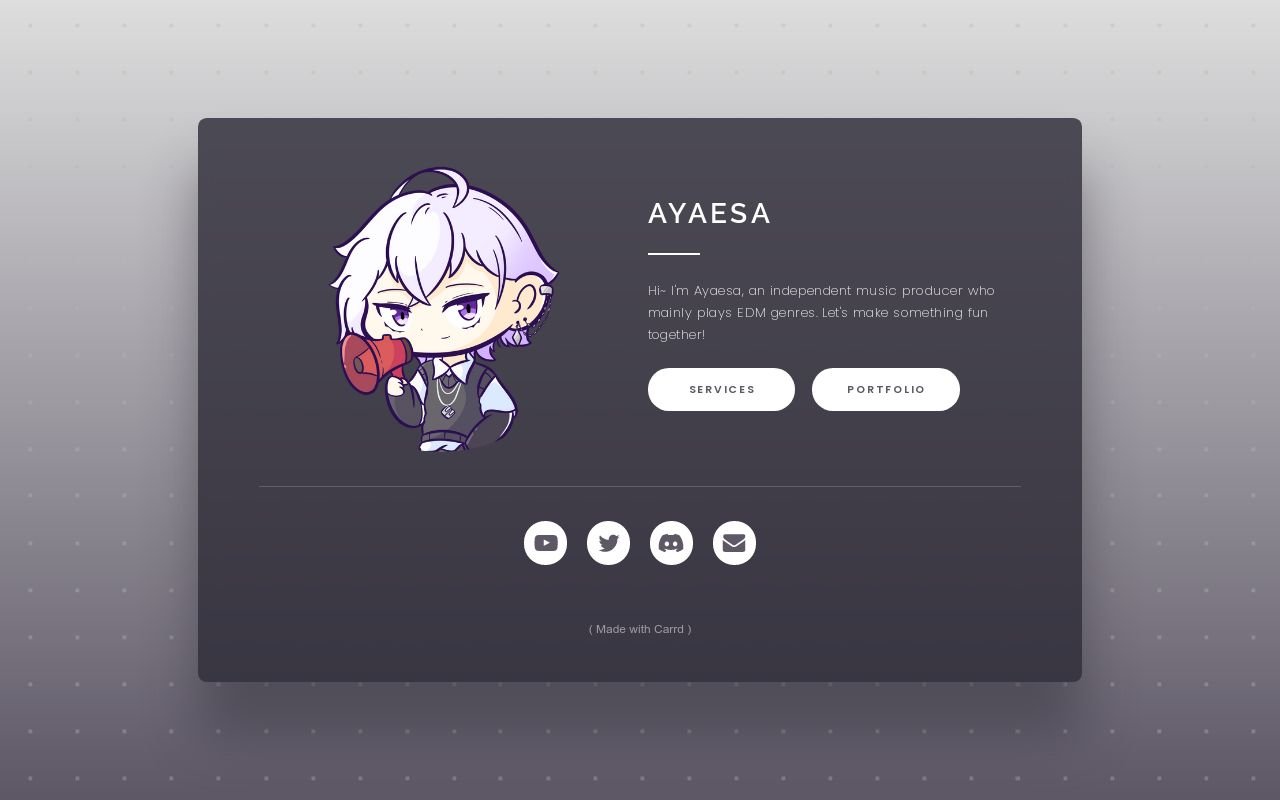 Ayaesa's Carrd